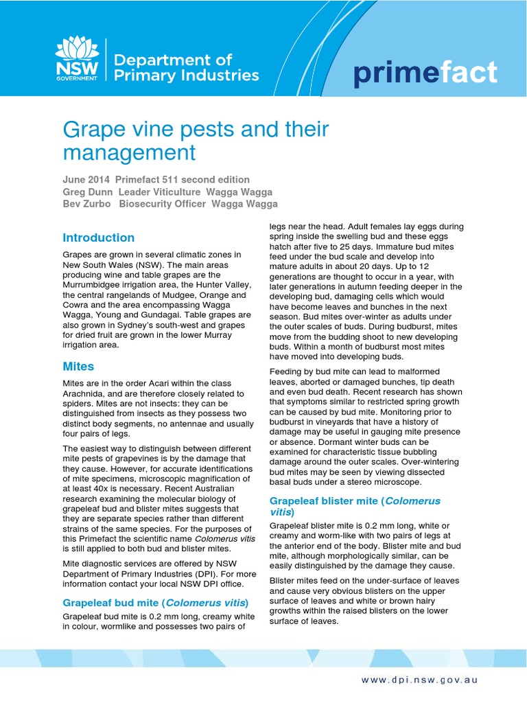 Grapevine-pests-and-their-management | PDF | Vitis | Pest (Organism)