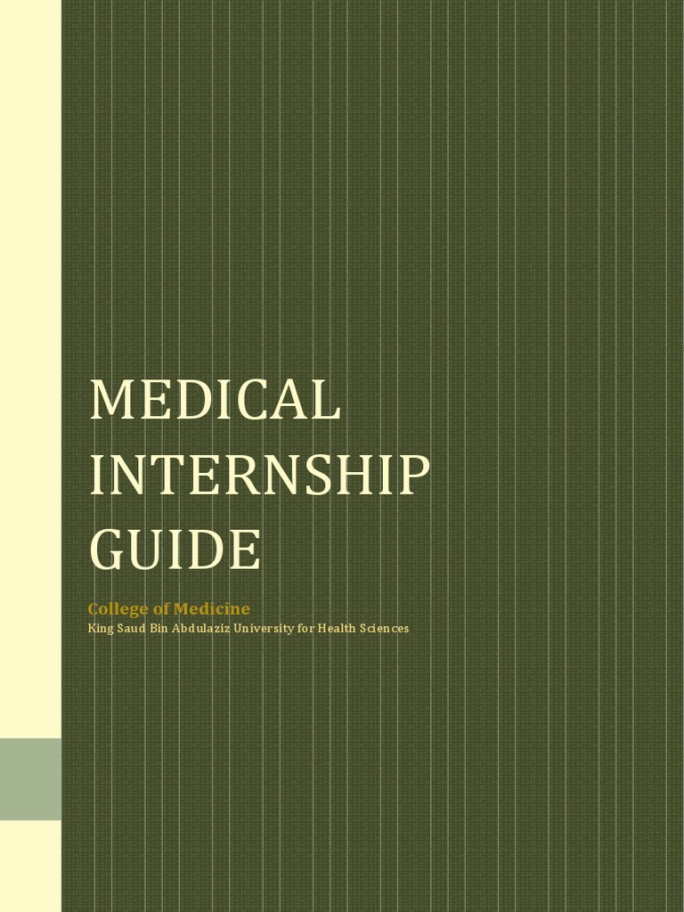 Medical Internship Guide: College of Medicine | PDF | Emergency ...