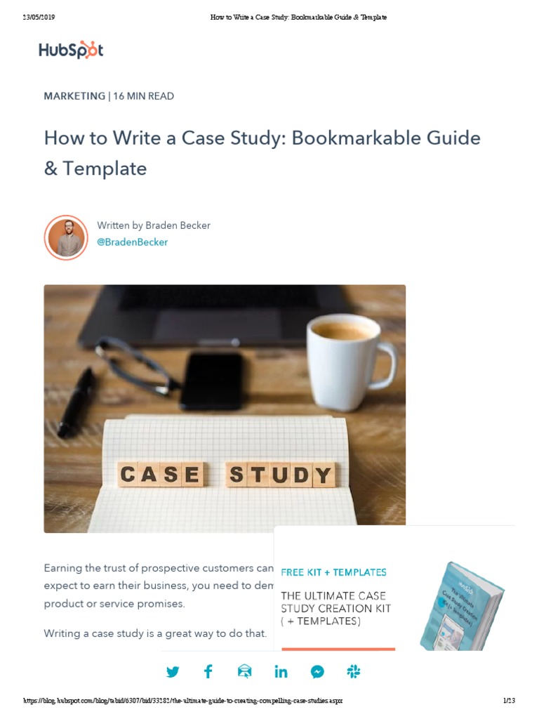 How To Write A Case Study - Bookmarkable Guide - Template | PDF ...