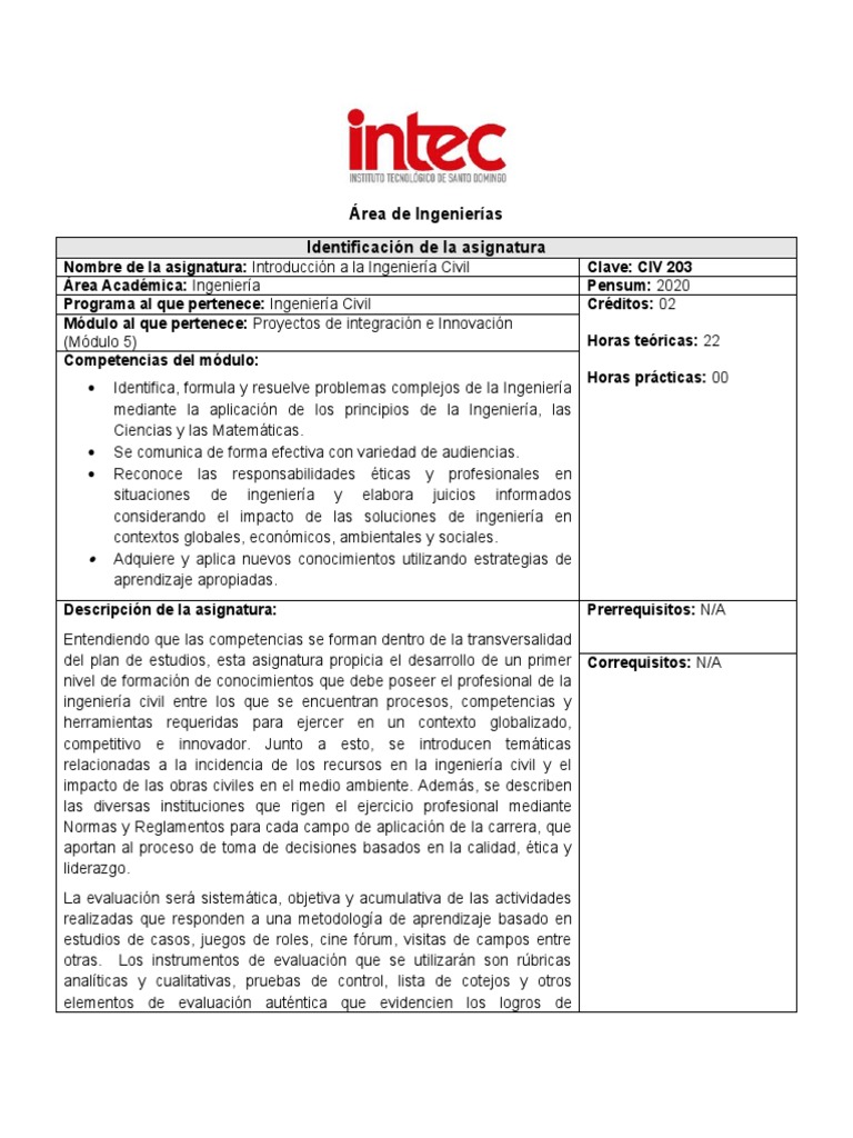 Civ 203 | PDF | Ingeniería | Ingeniero civil