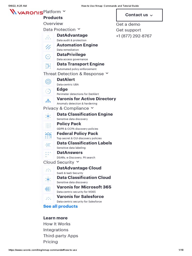 How To Use Nmap Commands And Tutorial Guide Pdf Port Computer Networking Computer Network