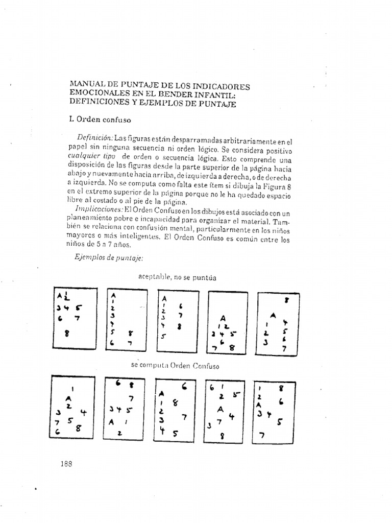 Val Emocional Bender Manual de Puntaje | PDF