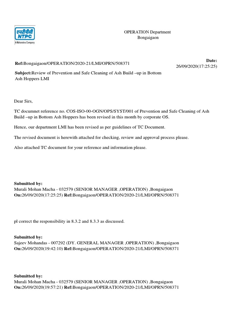 07) LMI On Prevention and Safe Clearing of Ash Build-Up in Boiler ...