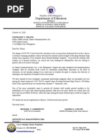 Summer Outing Solicitation Letter | PDF