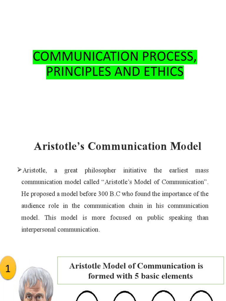Communication Process, Principles and Ethics | Download Free PDF ...