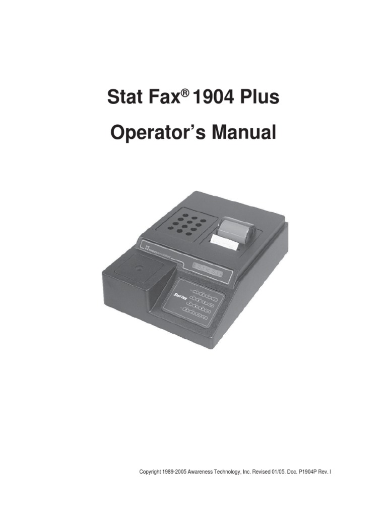 Stat Fax 1904 Plus | PDF | Ac Power Plugs And Sockets | Fuse (Electrical)