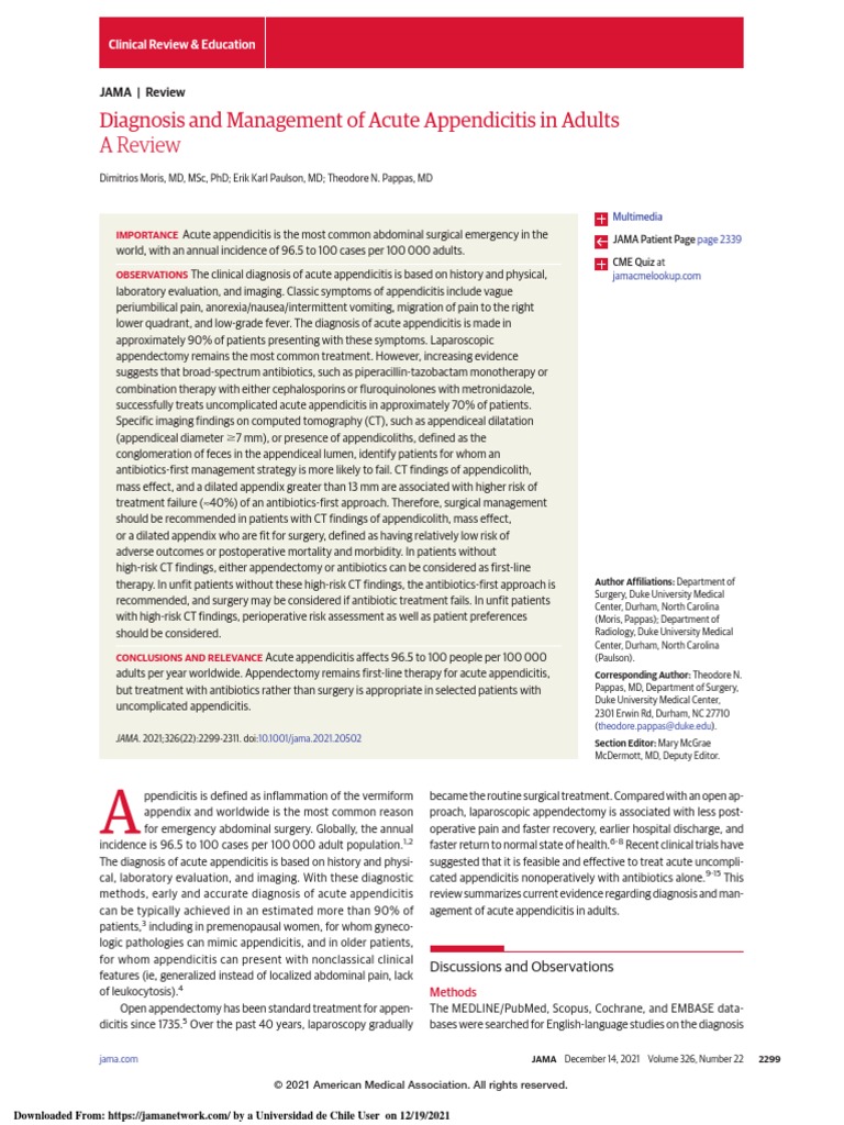 Appendicitis 2021 | PDF | Medical Imaging | Ct Scan