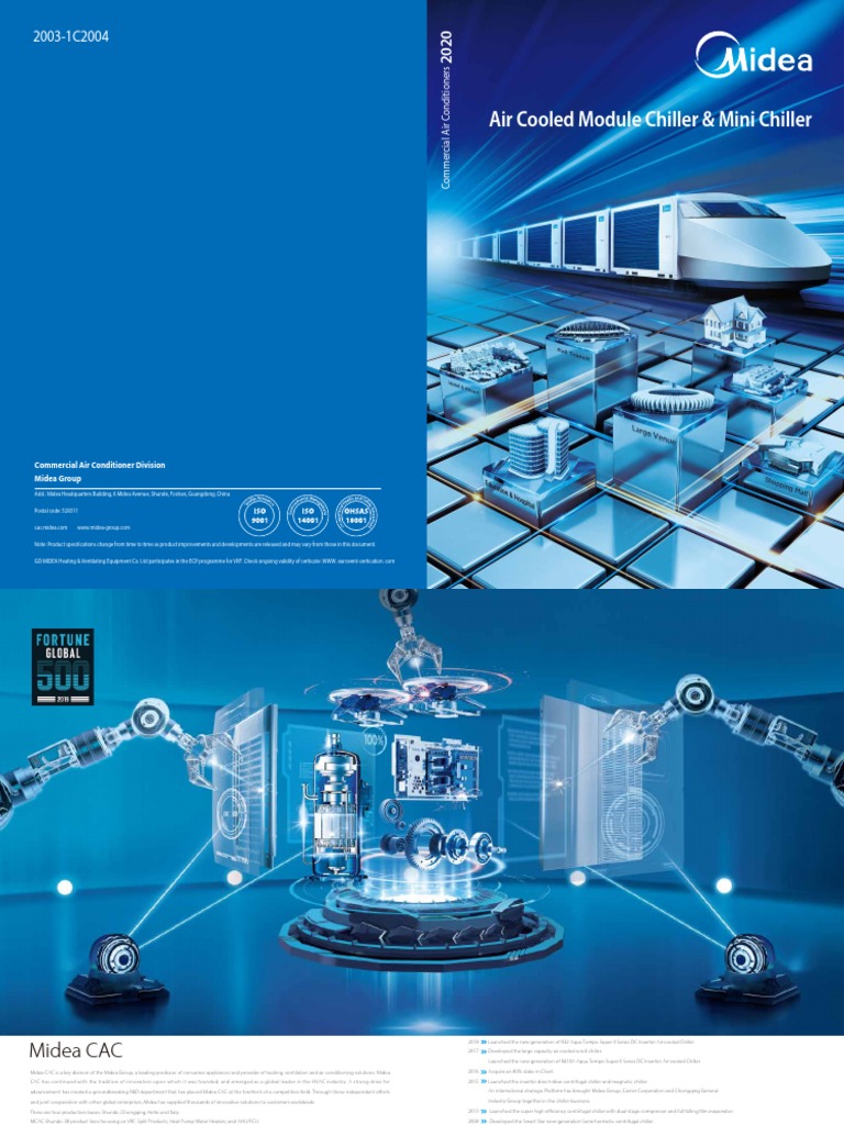 Midea Air Cooled Chiller Overview | PDF | Heat Exchanger | Air Conditioning