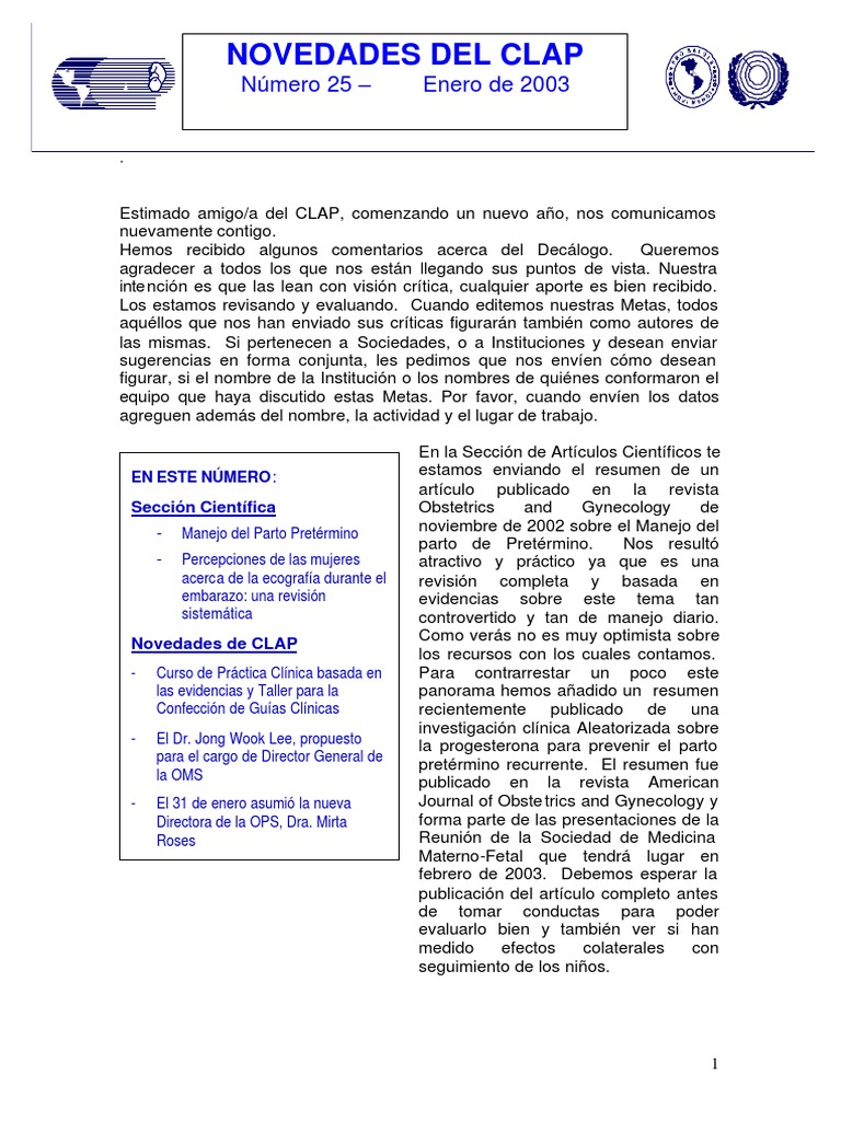 Novedades del CLAP Número 25: Resúmenes de artículos sobre el manejo ...