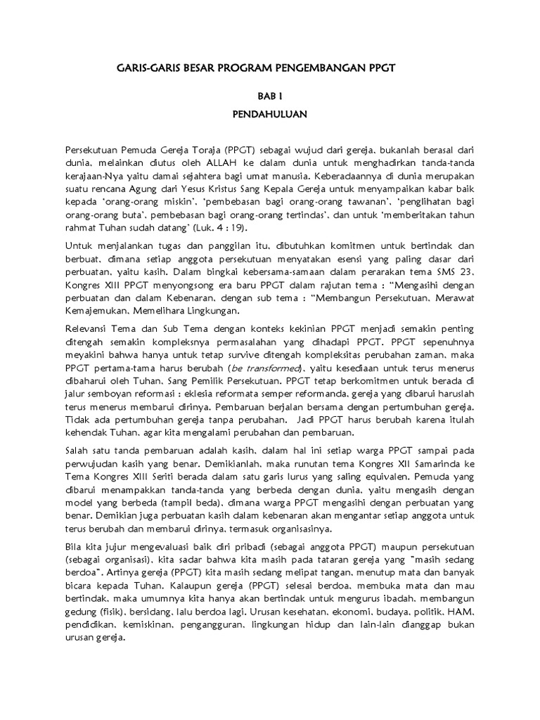 GBPP PPGT 2013-2018 | PDF