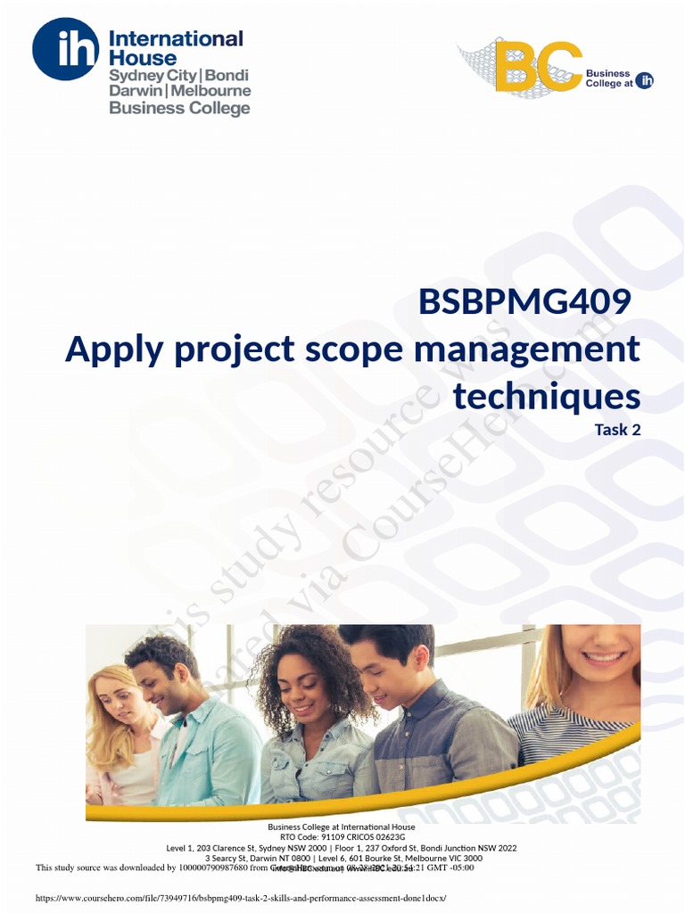 Bsbpmg409 Task 2 Skills and Performance Assessment Done1. | PDF | Computing | Software
