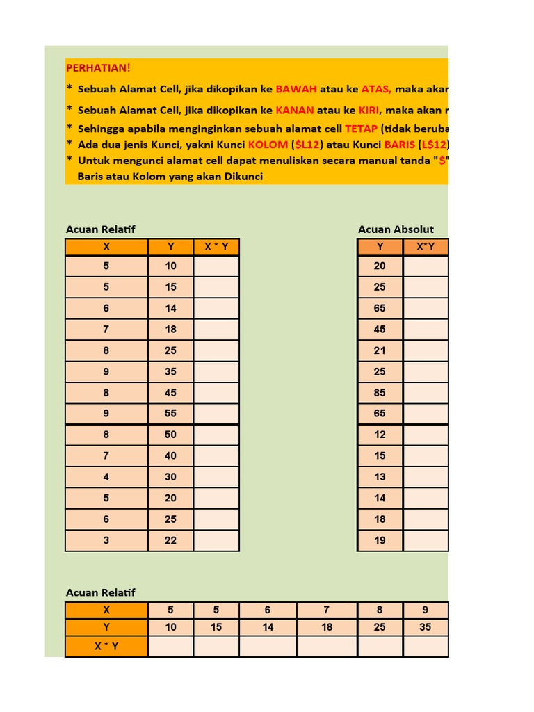 Latihan Excel Lanjutan - Asli | PDF