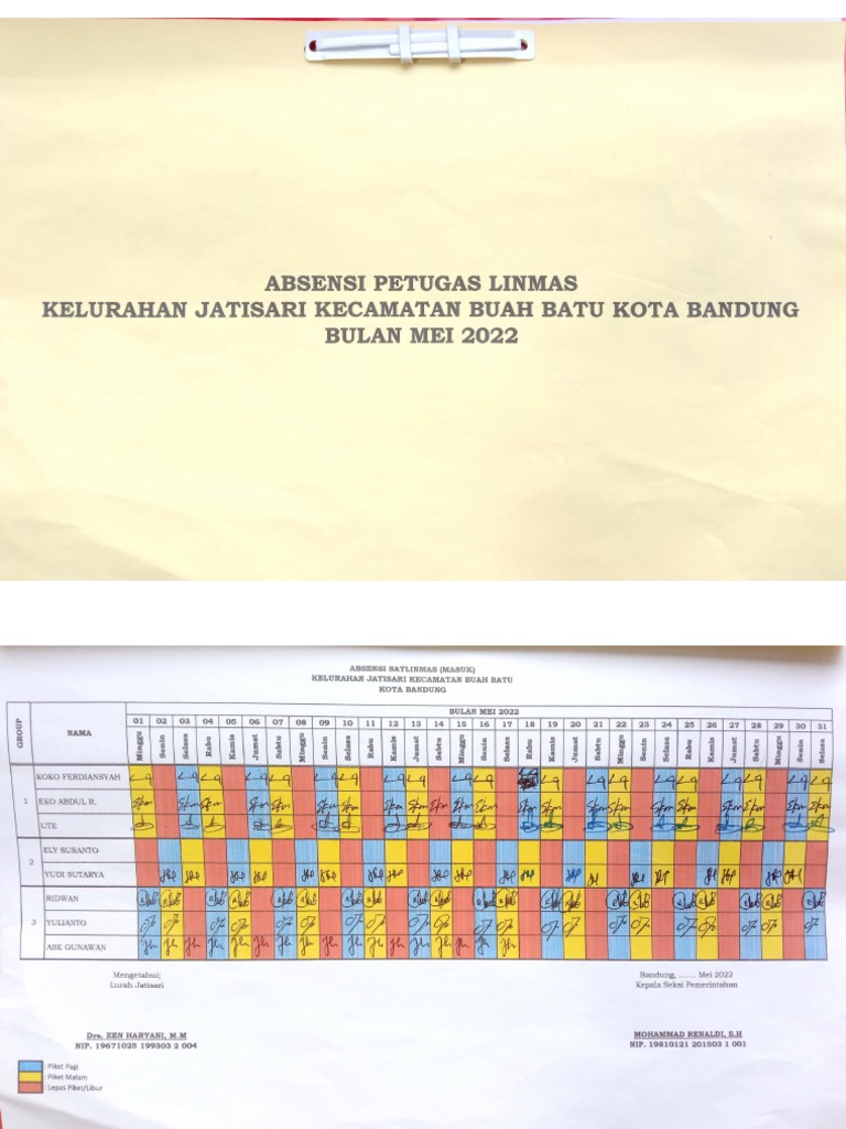 Absen Linmas | PDF