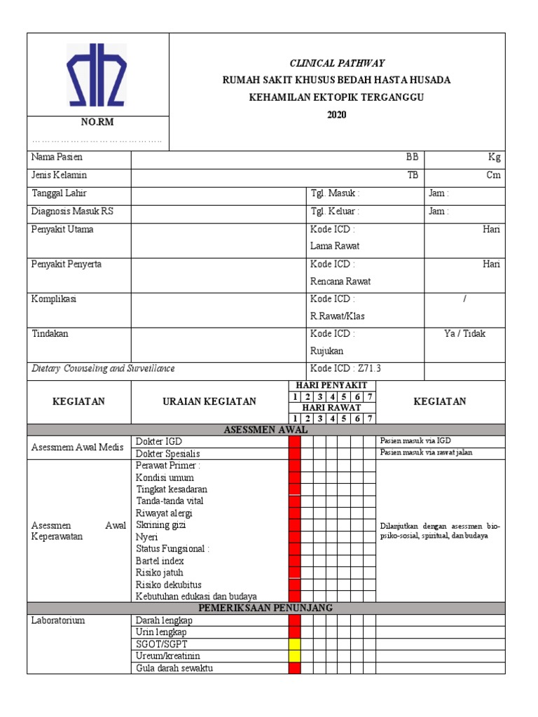 CLINICAL PATHWAY Kehamilan Ektopik Terganggu | PDF