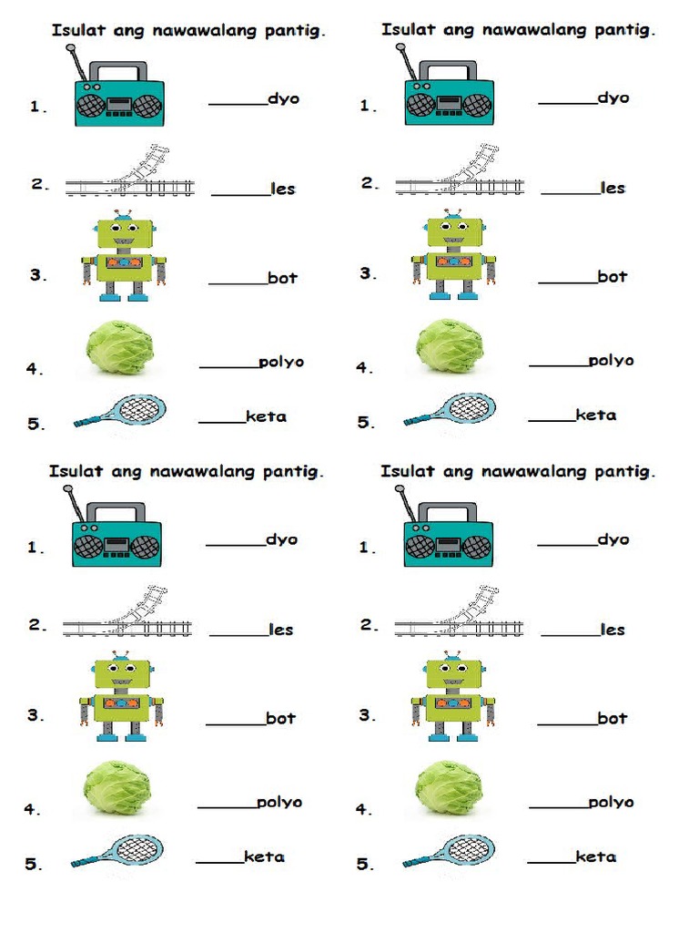 Worksheet MT Letrang RR at PP | PDF
