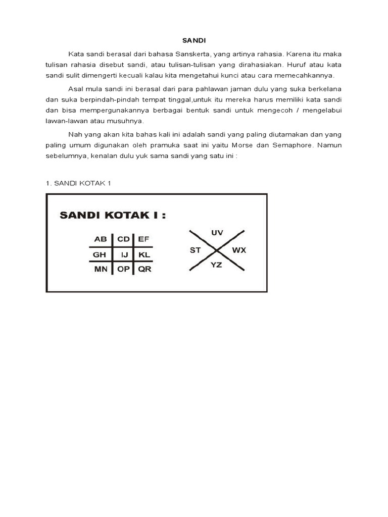 Materi Sandi | PDF