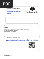 Corbettmaths: Equation of a Line Practice | PDF | Line (Geometry ...