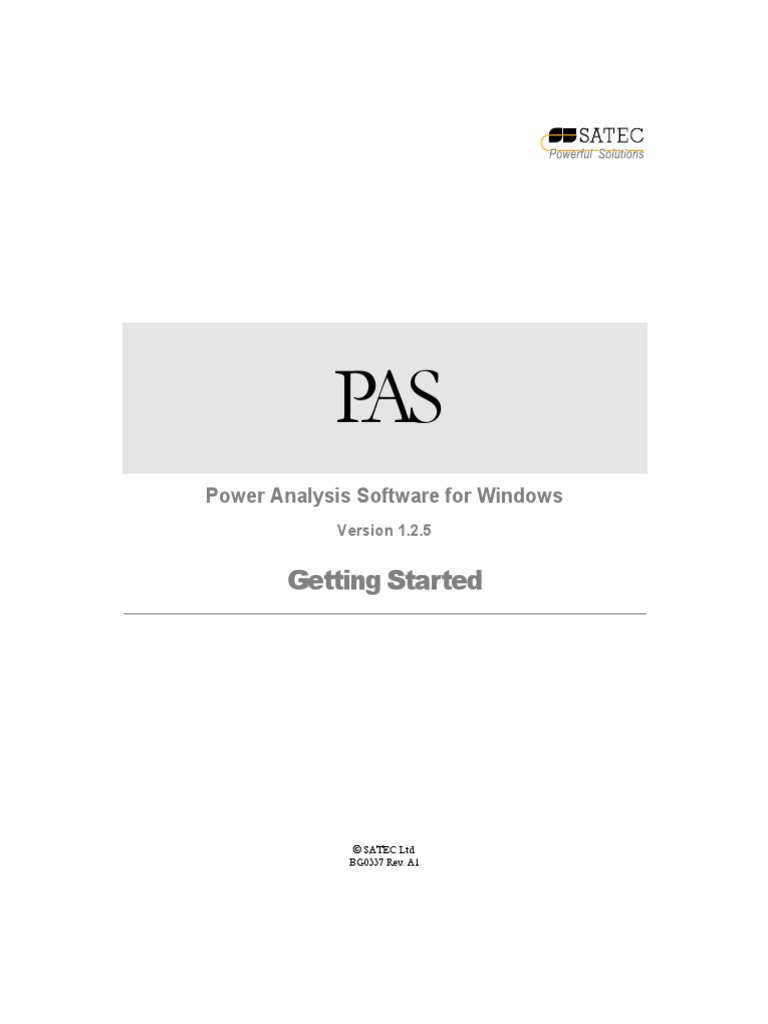 Getting Started Pas Software | PDF | Button (Computing) | Computer File