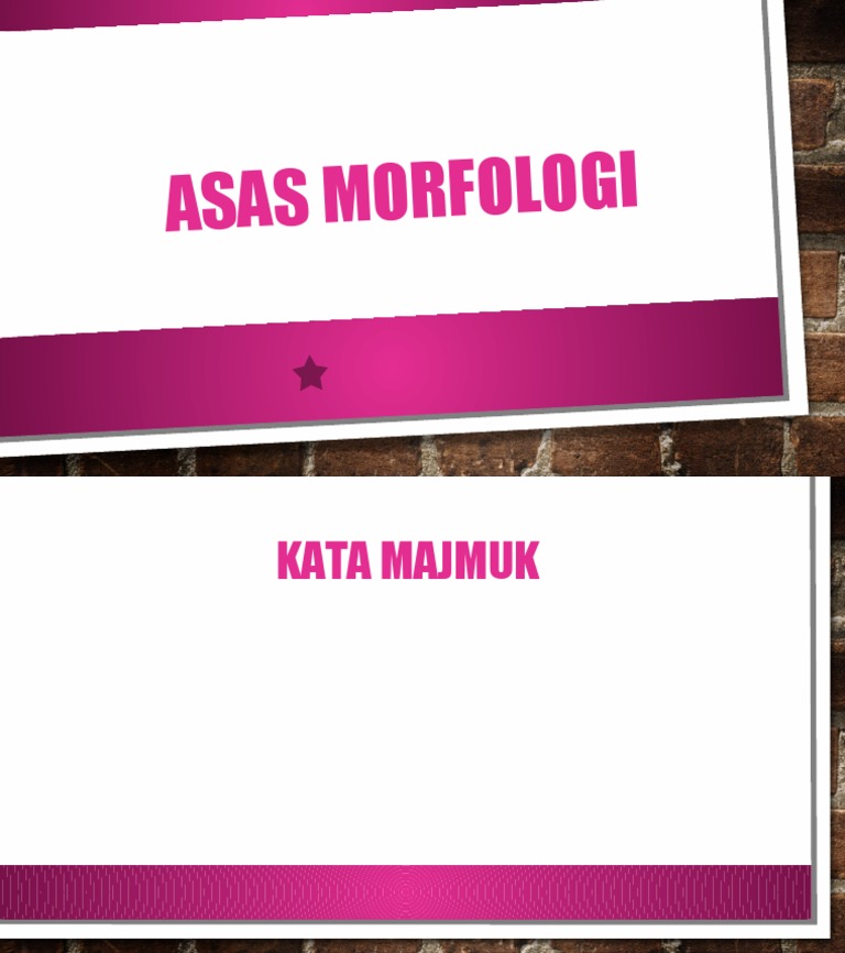 Asas Morfologi | PDF