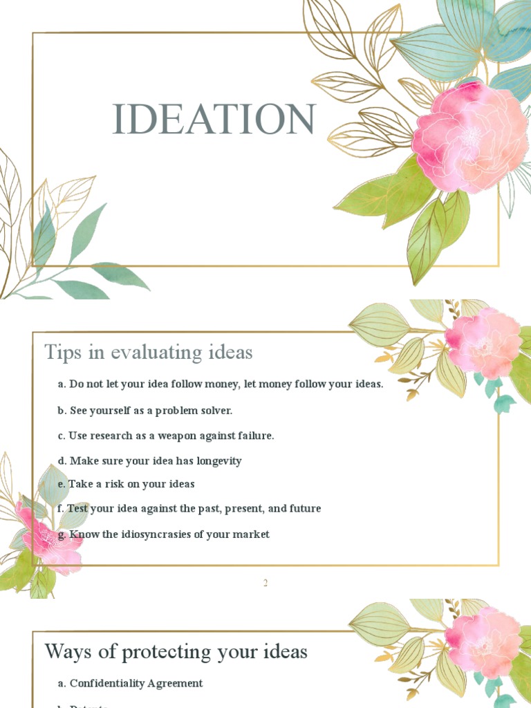 ideation | PDF | Innovation | Creativity