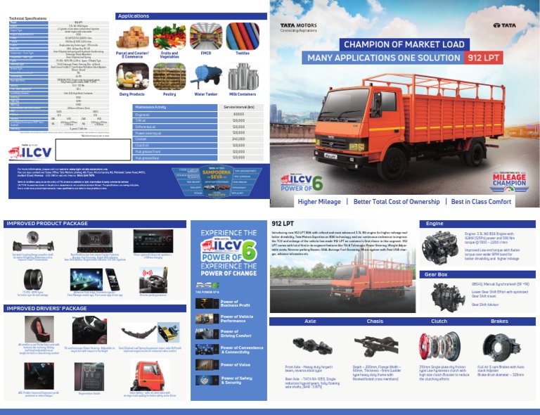 TATA 912 LPT Overview Specs, Features & Images | PDF | Manual ...