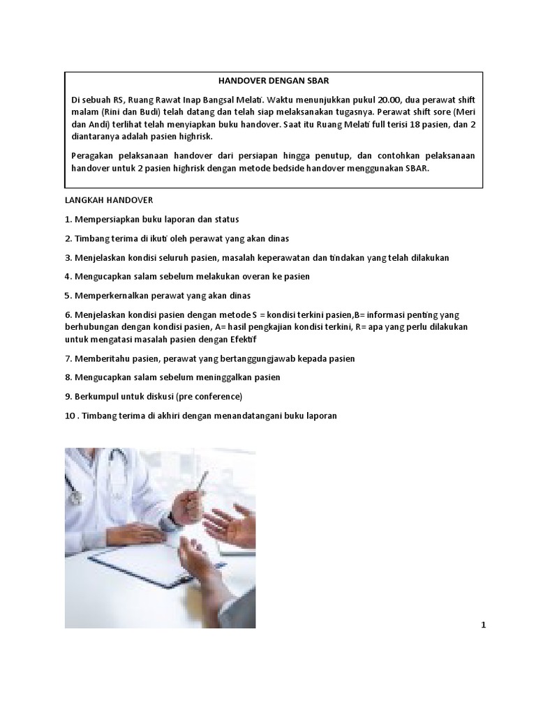 Kasus Handover Di RS | PDF