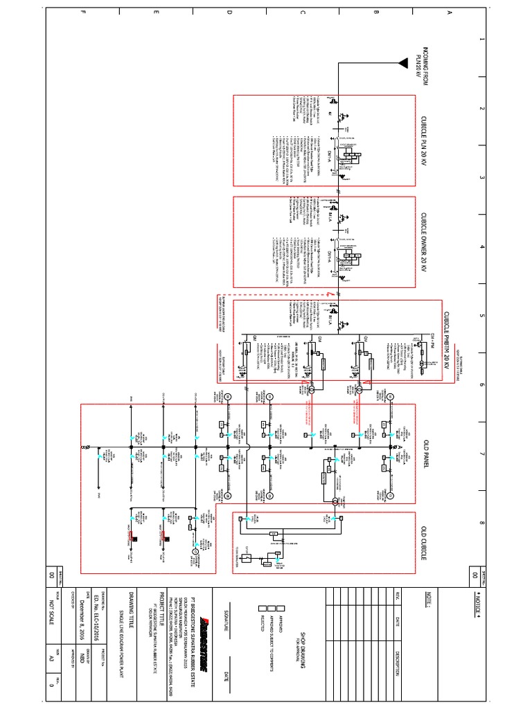 Single Line Diagram Instalasi Genset | PDF