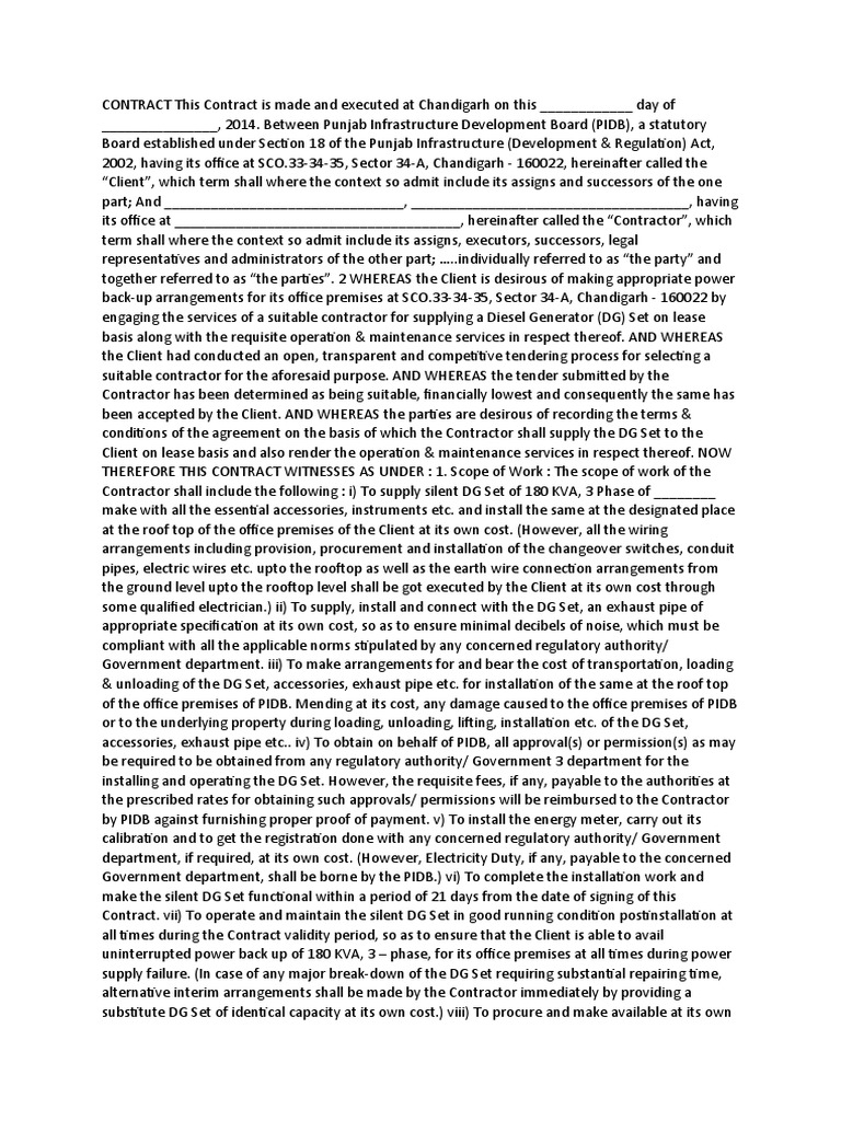 DG Rent Agreement | PDF | Arbitration | Taxes