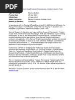 Particulate Matter in Injections Guidelines | PDF | Filtration ...