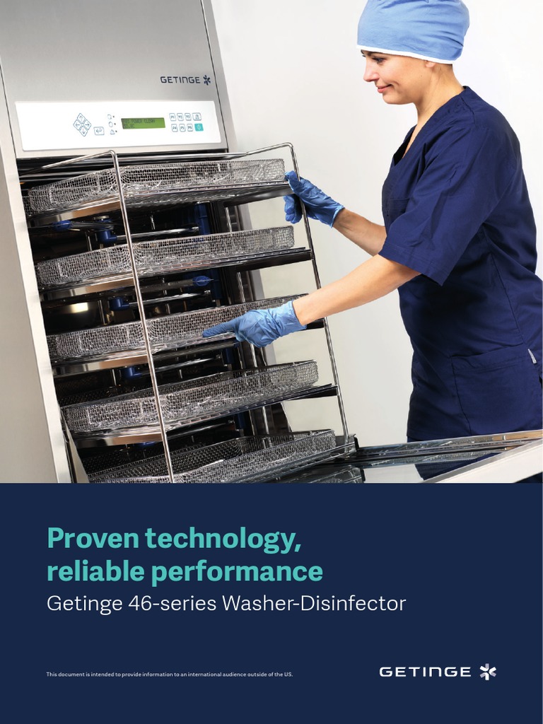 Brosur GETINGE Washer Disinfector 46-4, 46-5 | PDF | Health Care