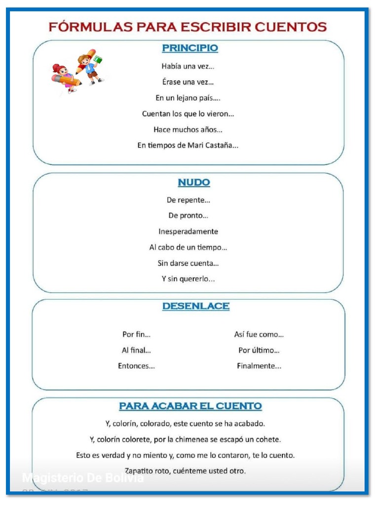 Conectores para Escribir Cuentos | PDF