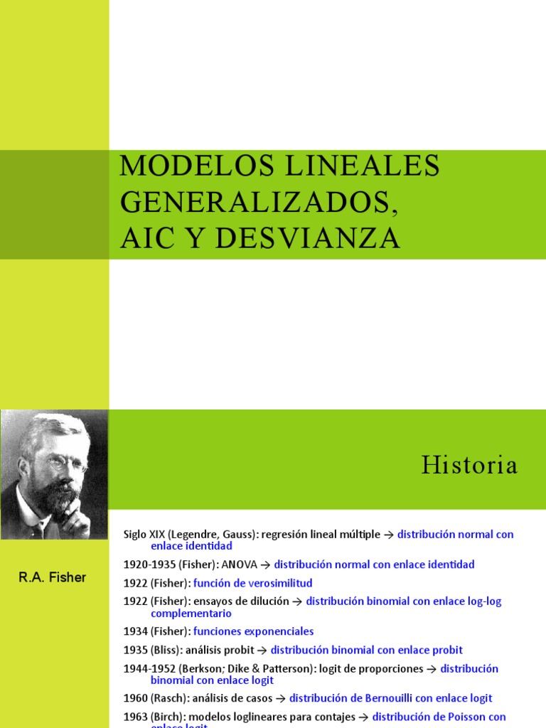 2-Modelos Lineales Generalizados | PDF | Distribución normal | Análisis ...