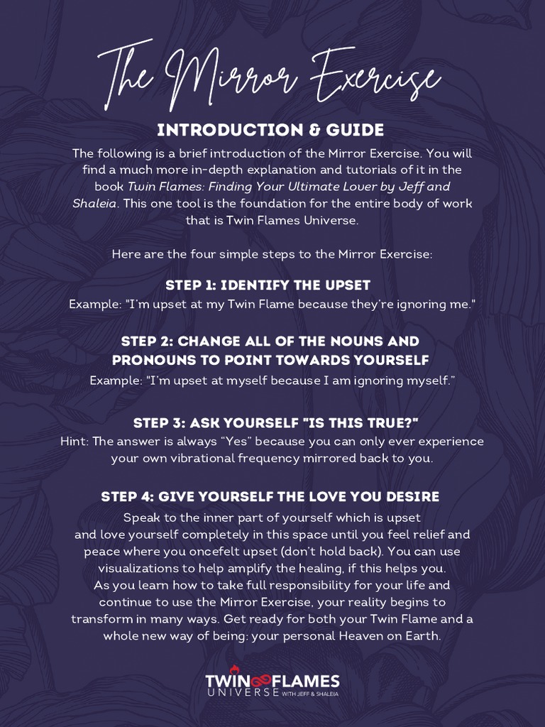 The Mirror Exercise: Introduction & Guide | PDF | Self-Improvement