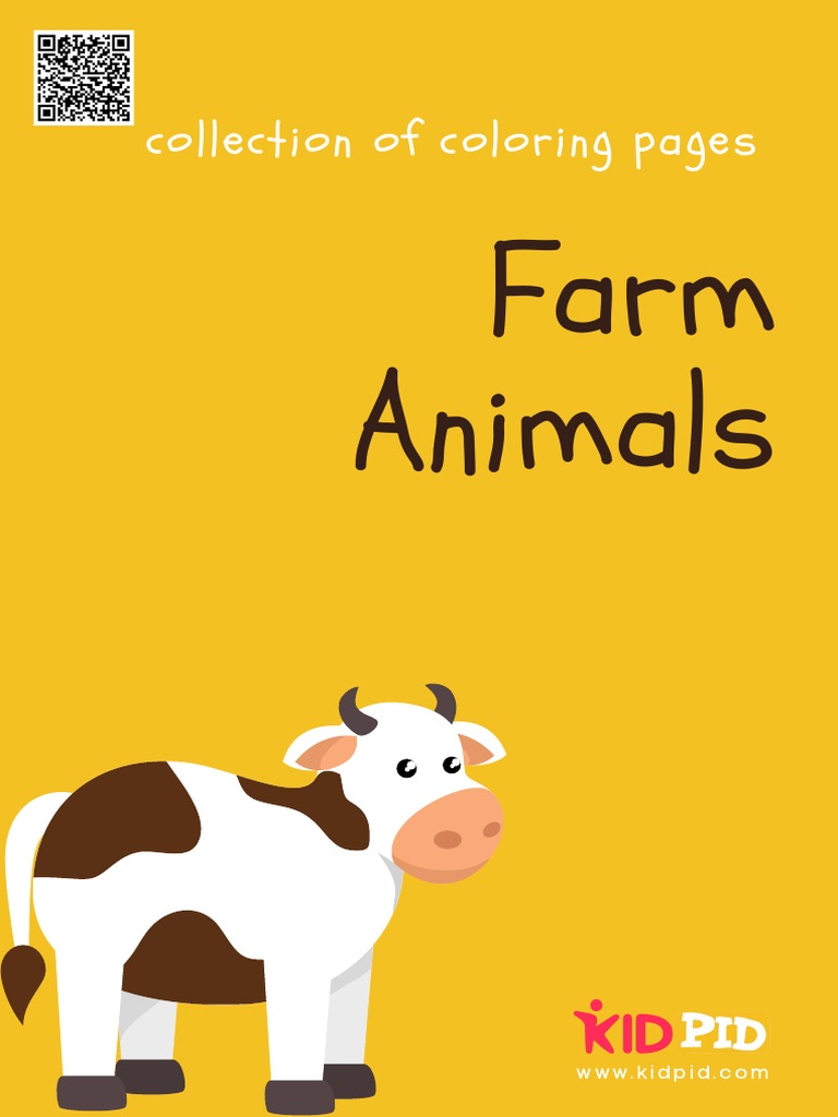 Farm Animals Coloring Printable Worksheets | PDF | Food And Drink ...