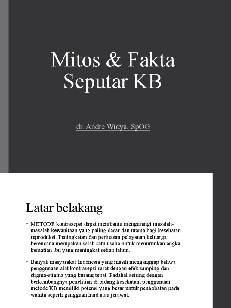Mitos & Fakta KB | PDF