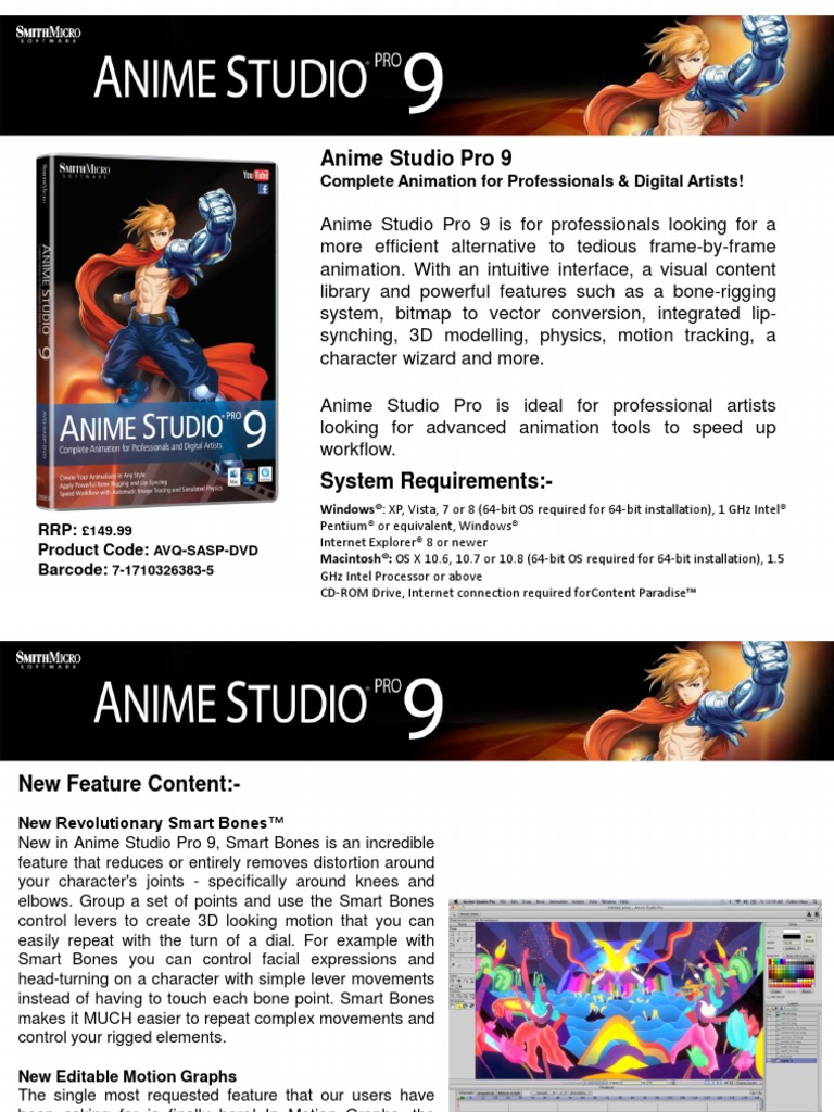 Anime Studio Pro 9: Complete Animation For Professionals & Digital ...