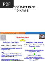 Model Data Panel Dinamis - BJ | PDF | Metode & Bahan Ajar