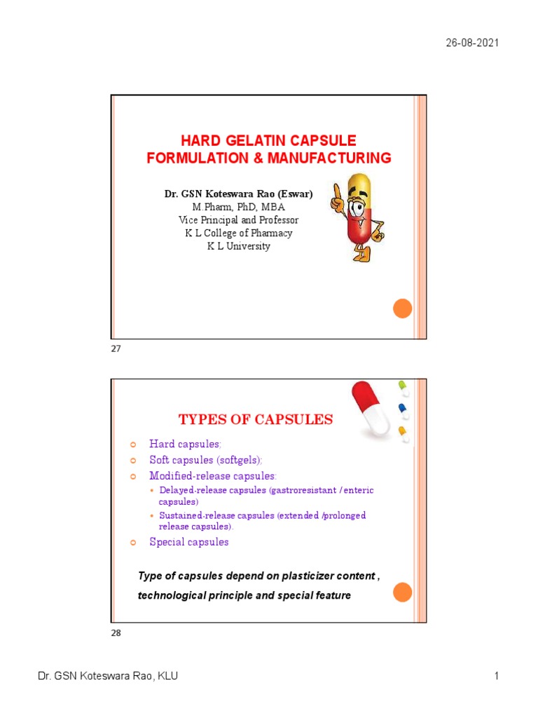 Capsules Part-2 Material | PDF | Chemical Compounds | Chemistry