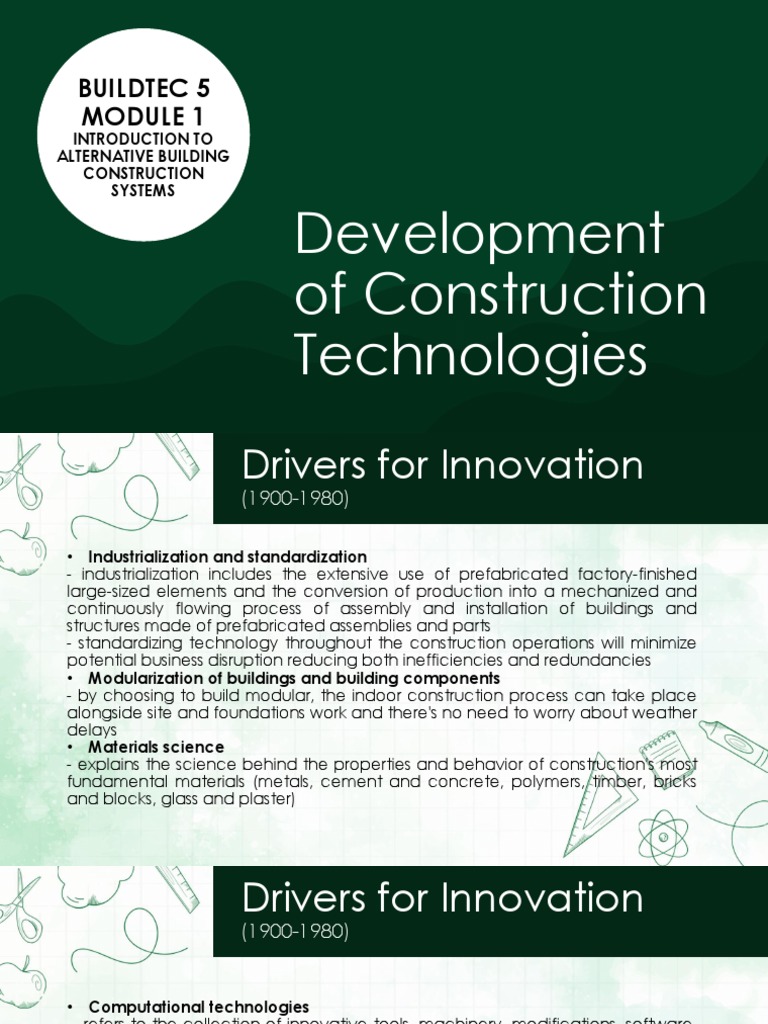 Alternative Building Technologies Overview | PDF | Materials Science ...