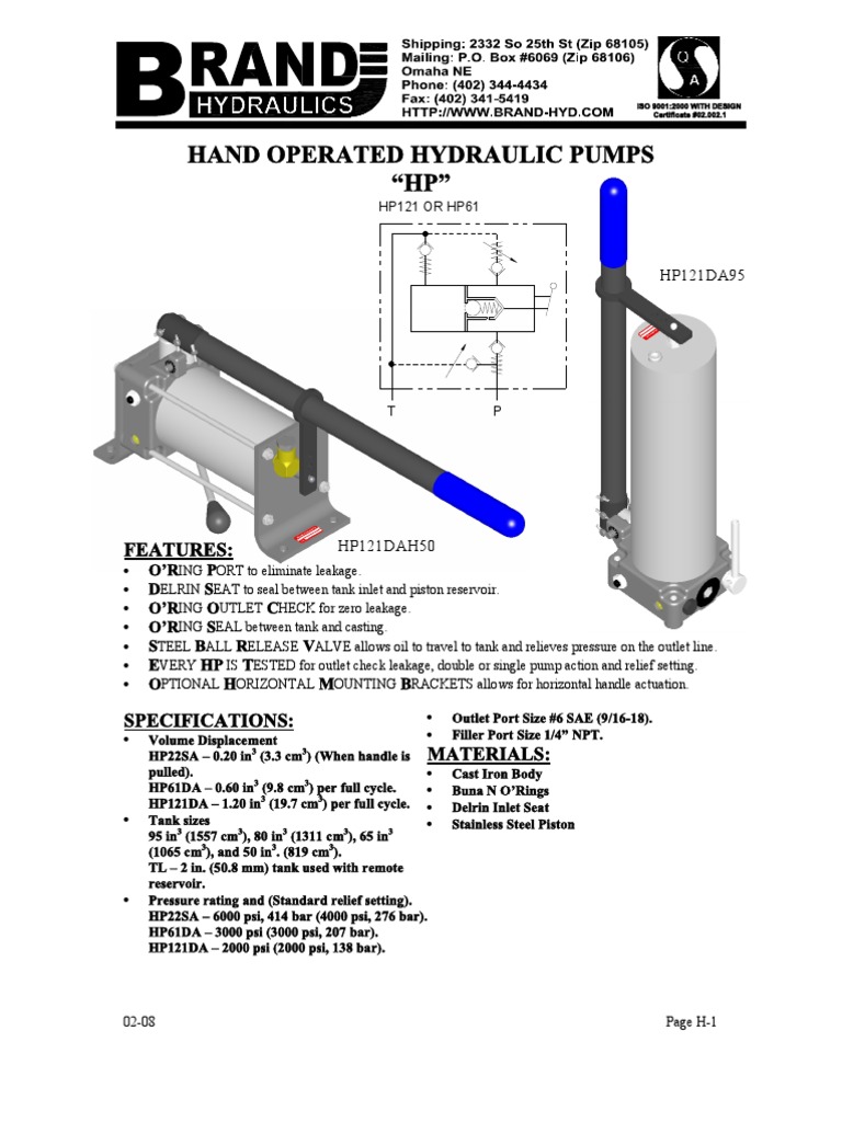Hand Pump | PDF | Pump | Valve
