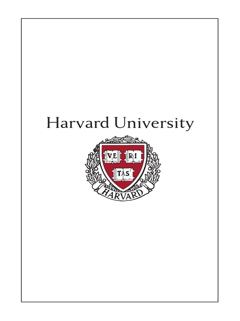 Harvard University Booklet | PDF | Harvard University | Juris Doctor