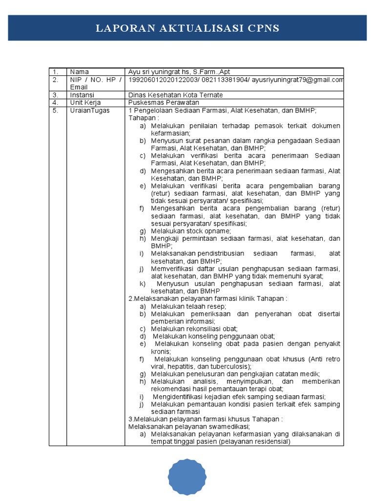 Laporan Aktualisasi Ayu | PDF