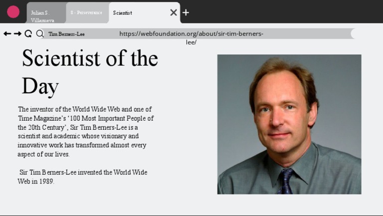 Scientist of The Day | PDF