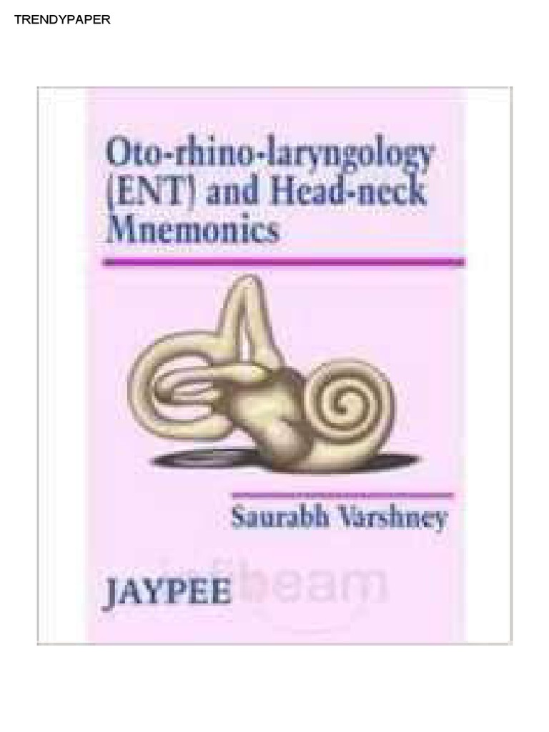 Ent Books (Medical) | PDF