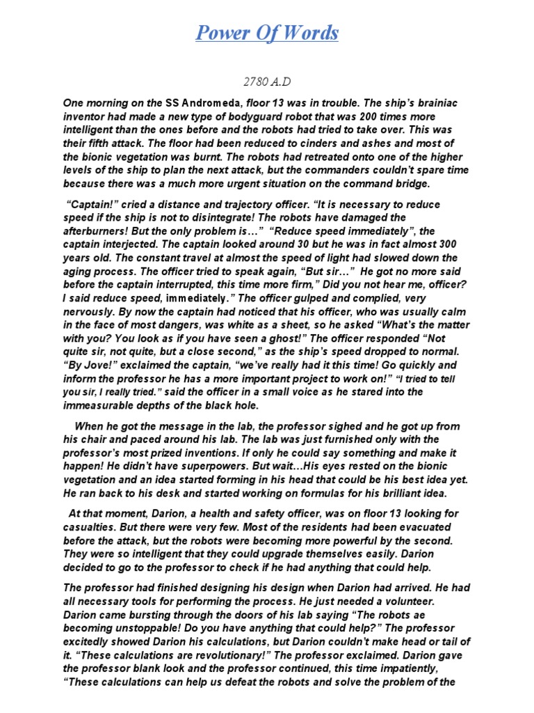 The power of a word | PDF