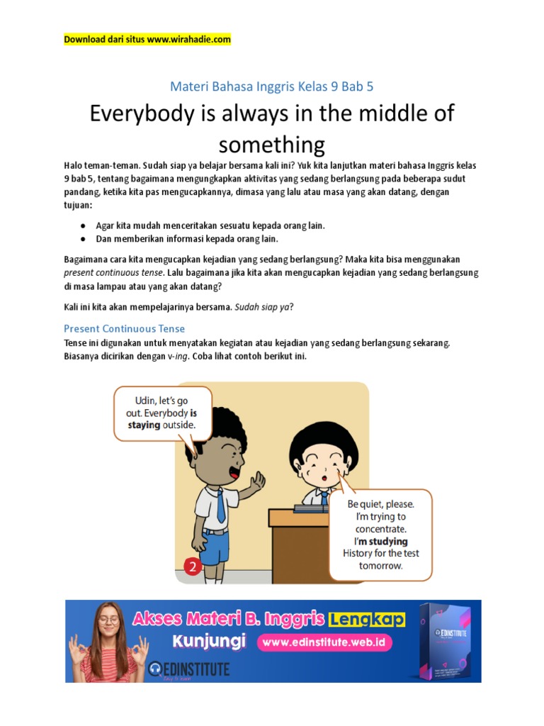 Chap. 5 Everybody Is Always in The Middle of Something | PDF