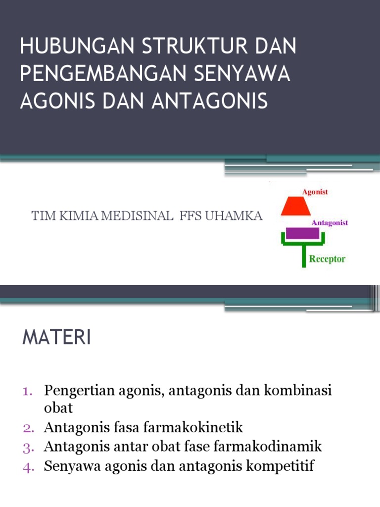 Pengembangan Senyawa Agonis Dan Antagonis Ok | PDF