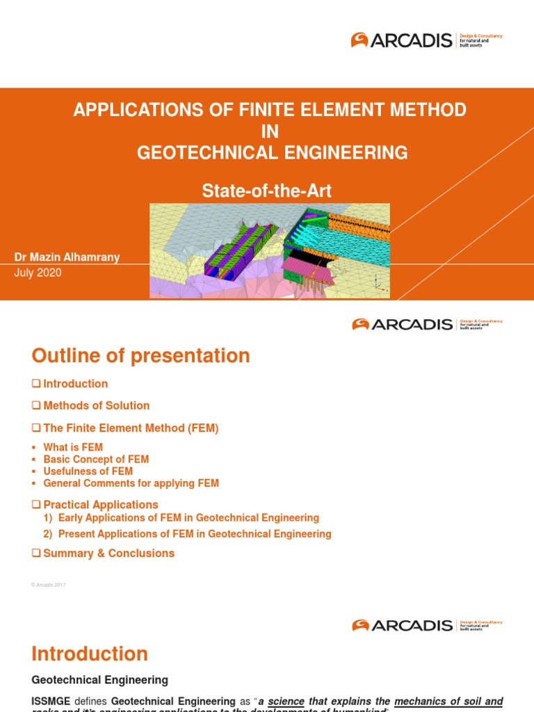 Applications of Finite Element Method in Geotechnical Engineering | PDF | Finite Element Method ...