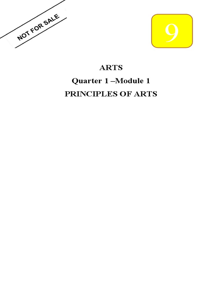 Arts Quarter 1 - Module 1 Principles of Arts | PDF | Composition ...