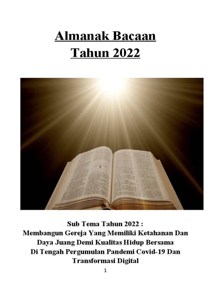 Buku Almanak Bacaan Tahun 2022 | PDF